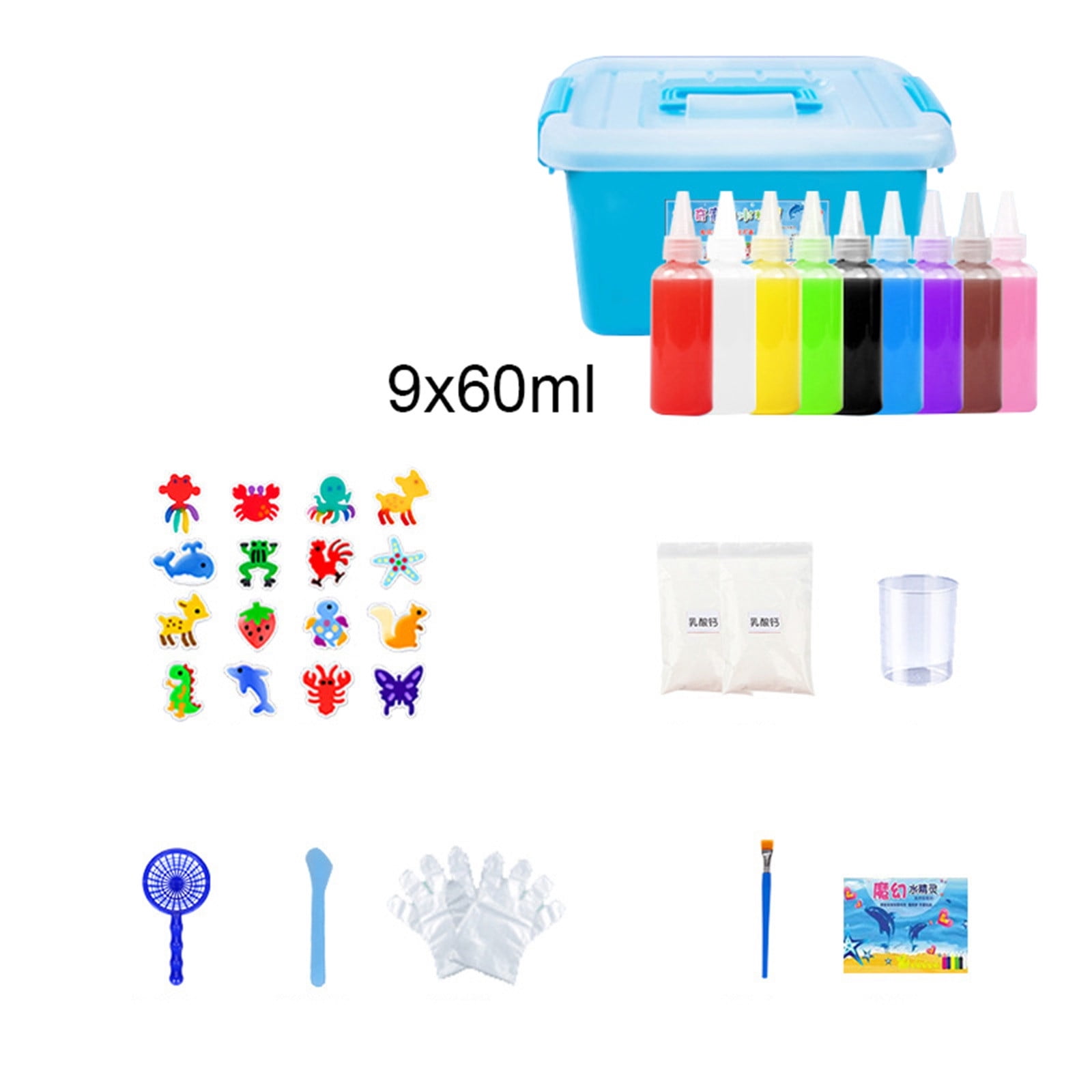 Magic Water Elf Toy Kit, Magic Gels, Sparkling Magic Gels, Sea Creature ...
