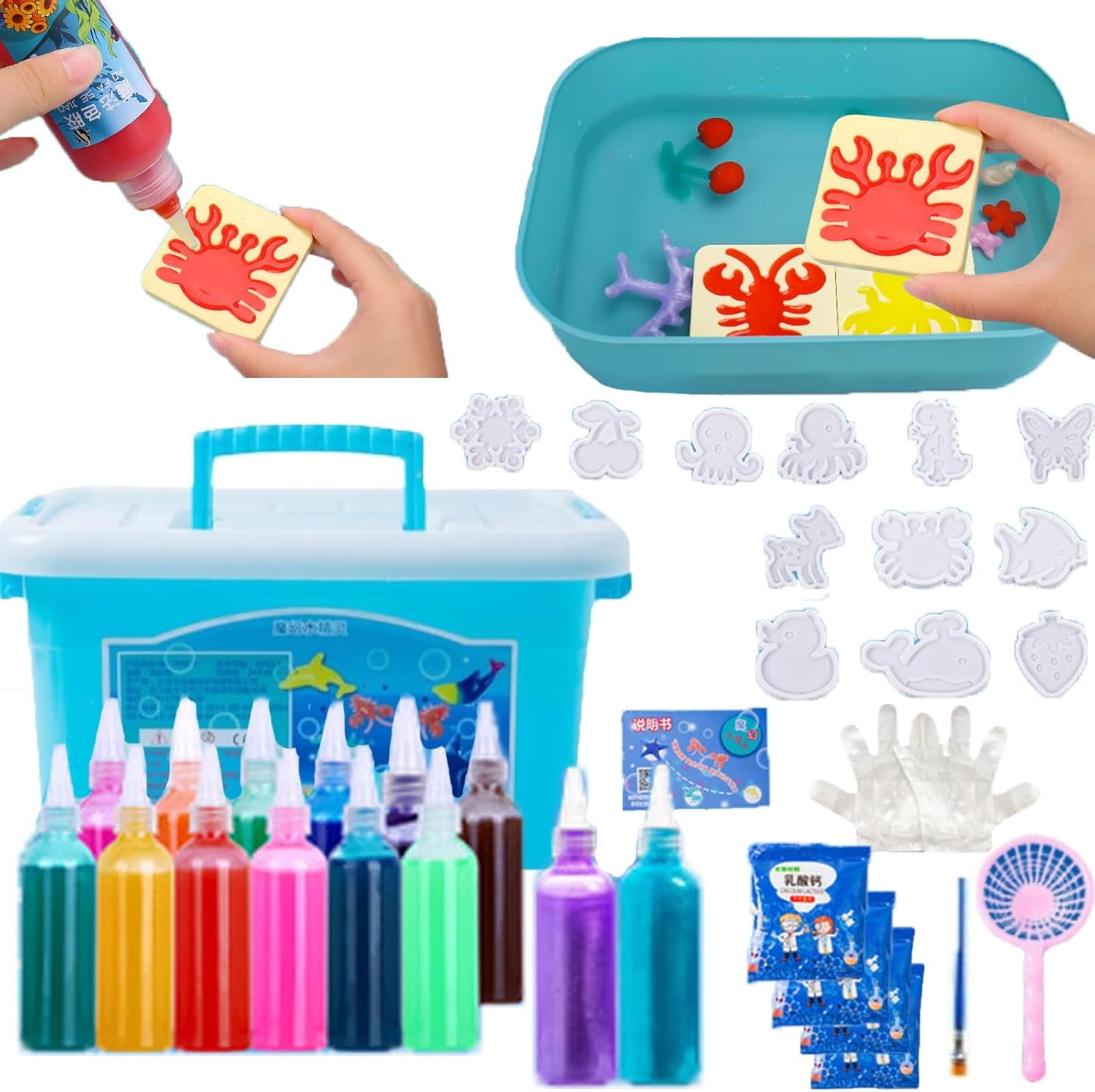 Magic Water Elf Toy Kit,Magic Jelly Set,Color Changing Magic Water Elf ...