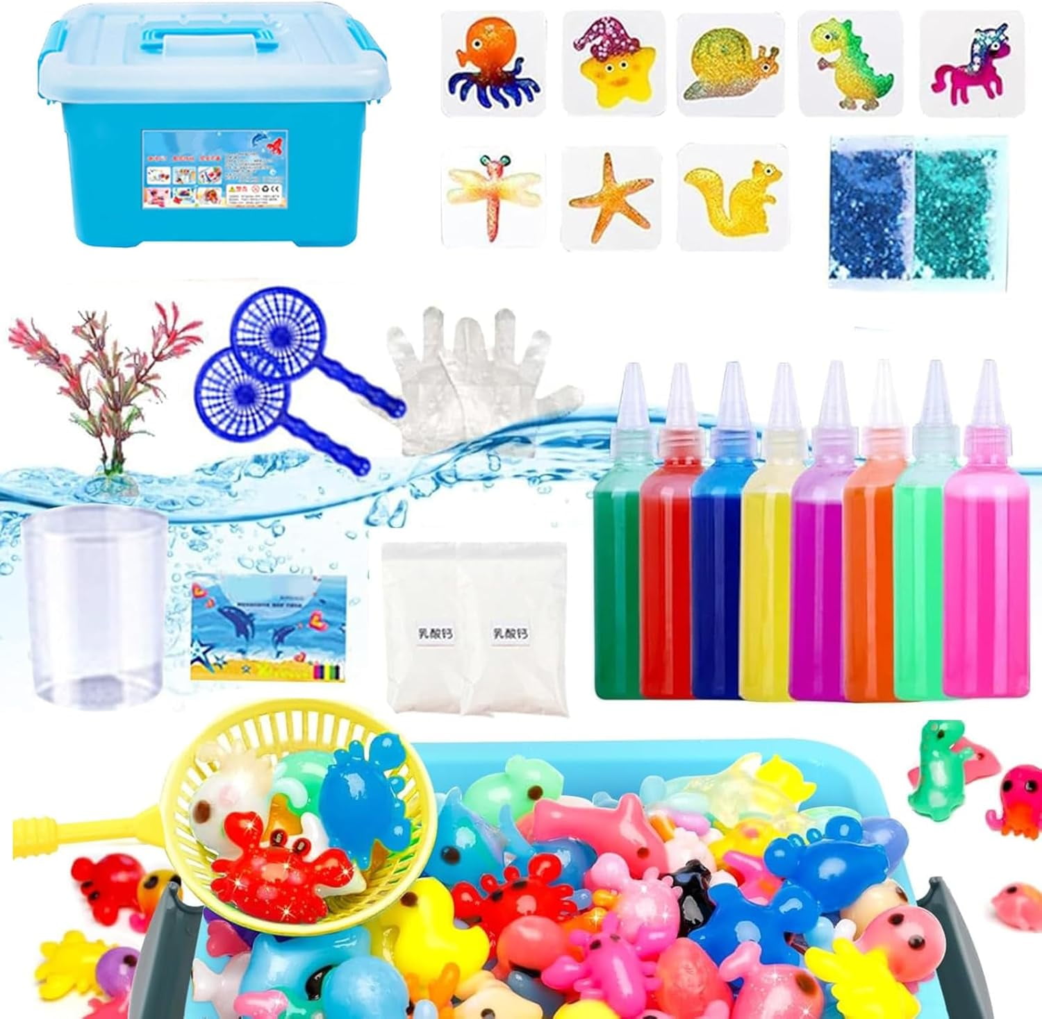 Magic Water Elf Toy Kit, Water Fairy Water Gel Kit, Aqua Animal Toy ...