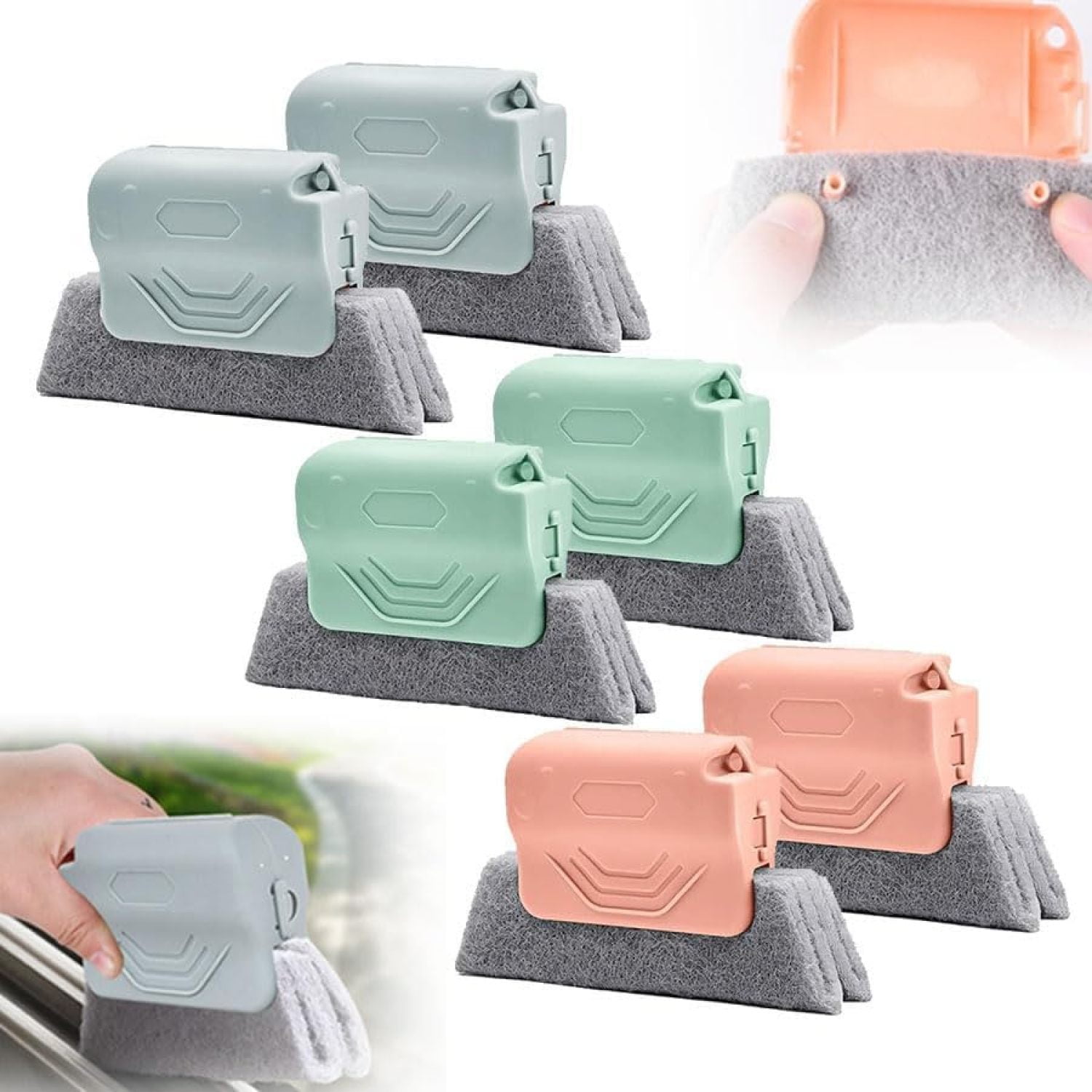 Magic Window Track Cleaner, 2024 New Window Groove Cleaning Brush Tools ...