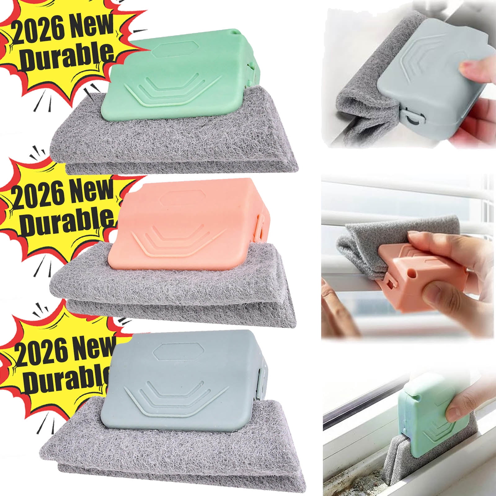 Magic Window Track Cleaner, 2026 New Multipurpose Cleaning Brush for ...