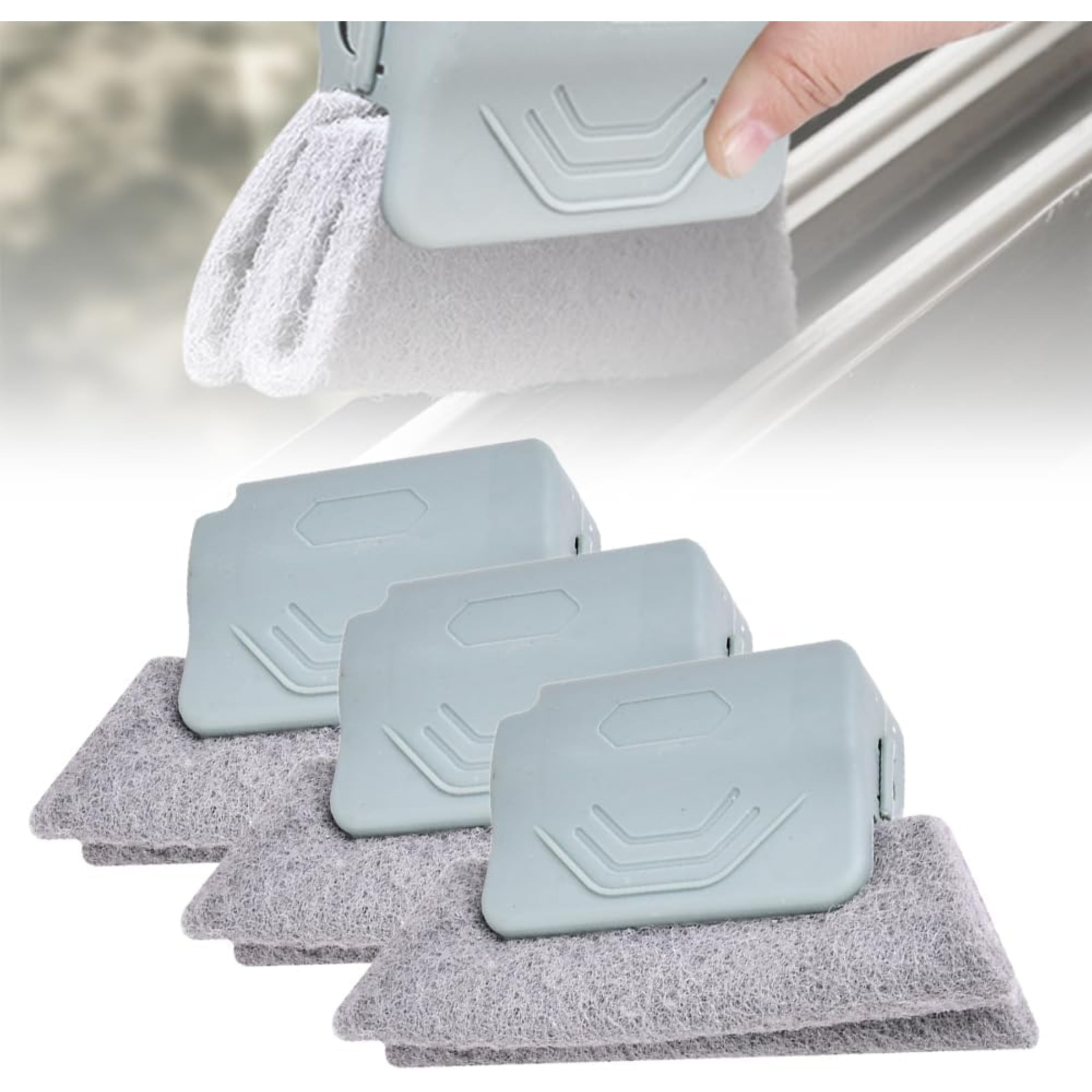 Magic Window Track Cleaner, Handheld Cleaning Brush Set, for Window ...