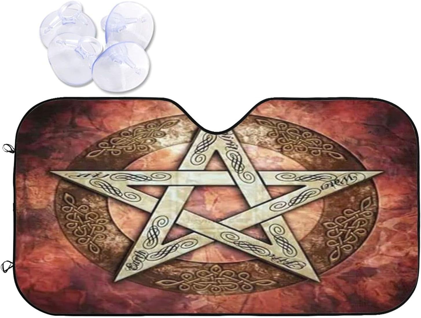 Magic Witch Pentacle Windshield Car Sun Shade Front Window Sunshade for Most Sedans SUV Blocks ...