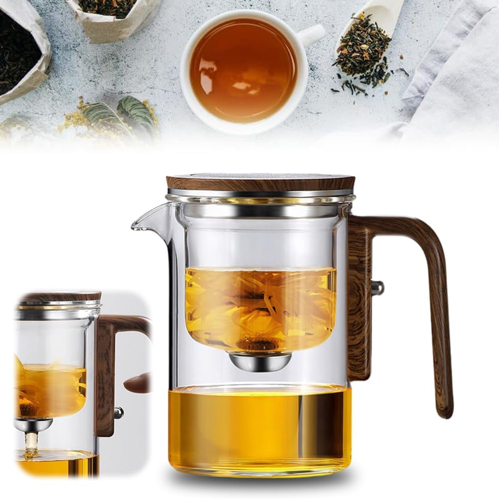 Magic Witchcraft Teapot,Water Separation Glass Teapot with Strainer ...