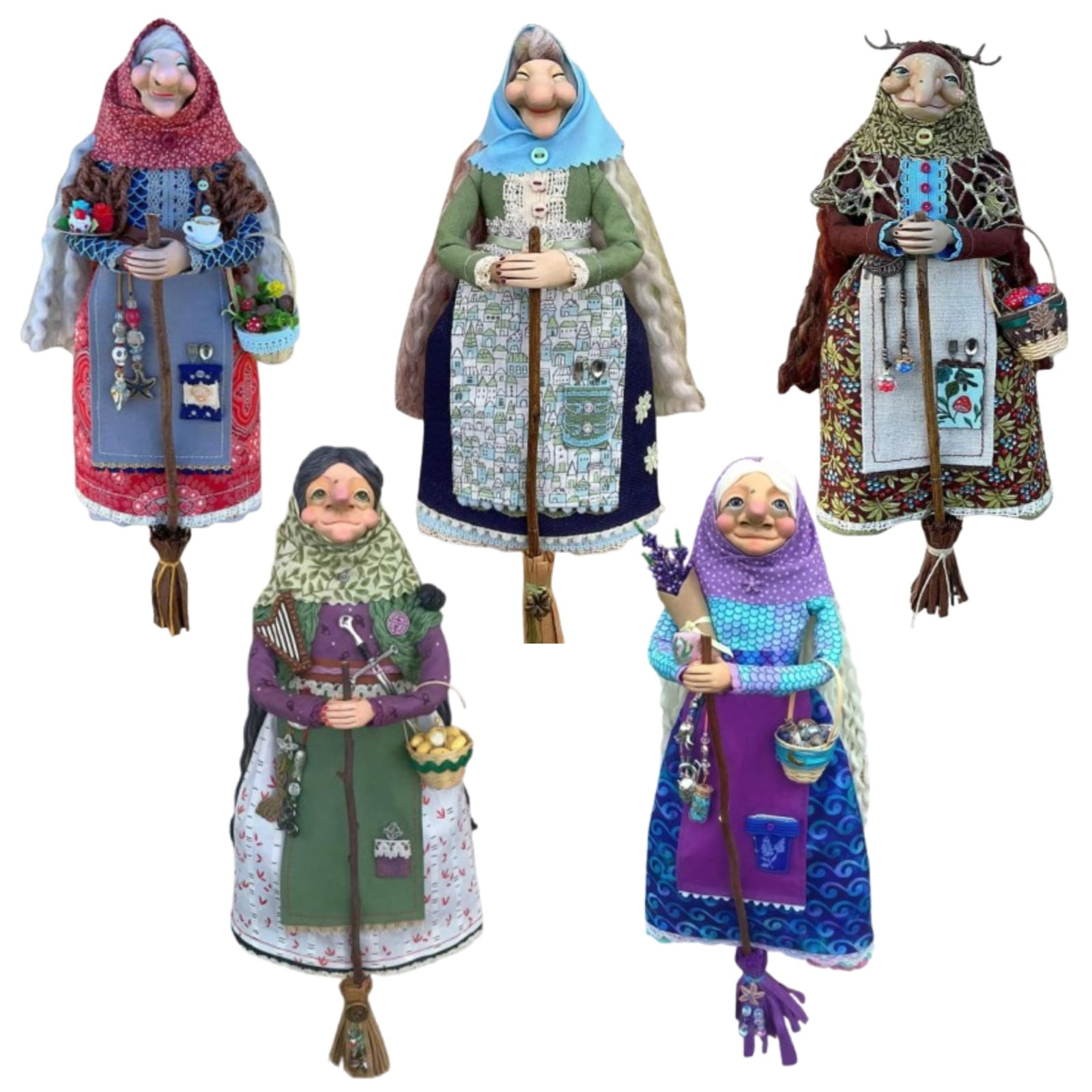 Magic Witches for Kitchens Doll - Handcrafted Kitchen Witch Charm for ...