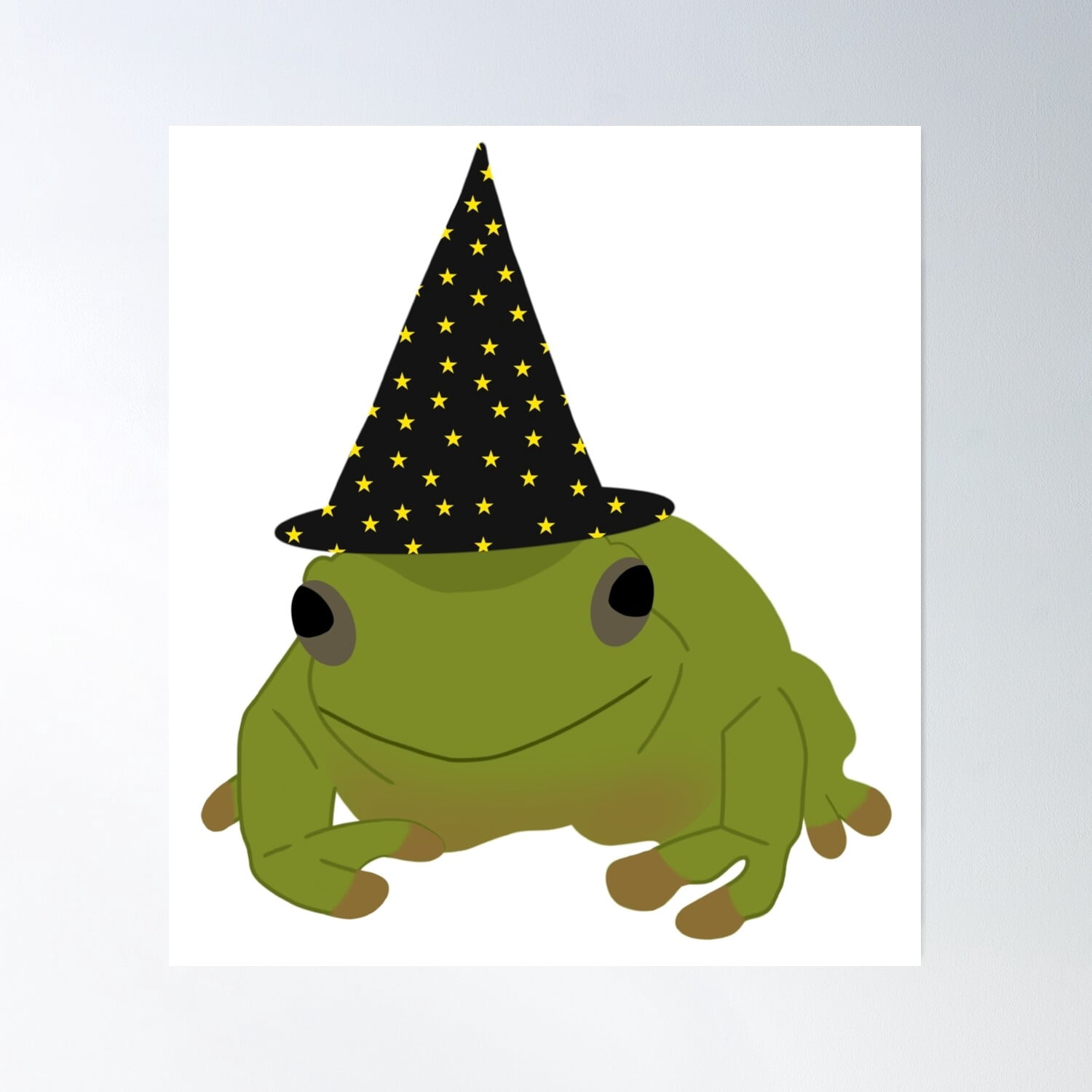 Magic Wizard Frog Poster Wall Art, Modern Wall Decor, 24x24 UNFRAMED ...
