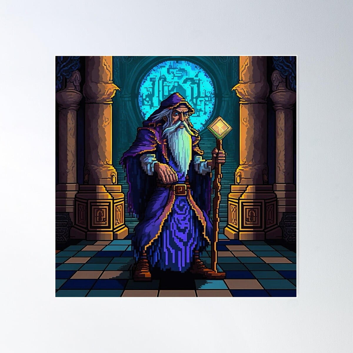 Magic Wizard Poster Wall Art, Modern Wall Decor For Living Room Bedroom ...