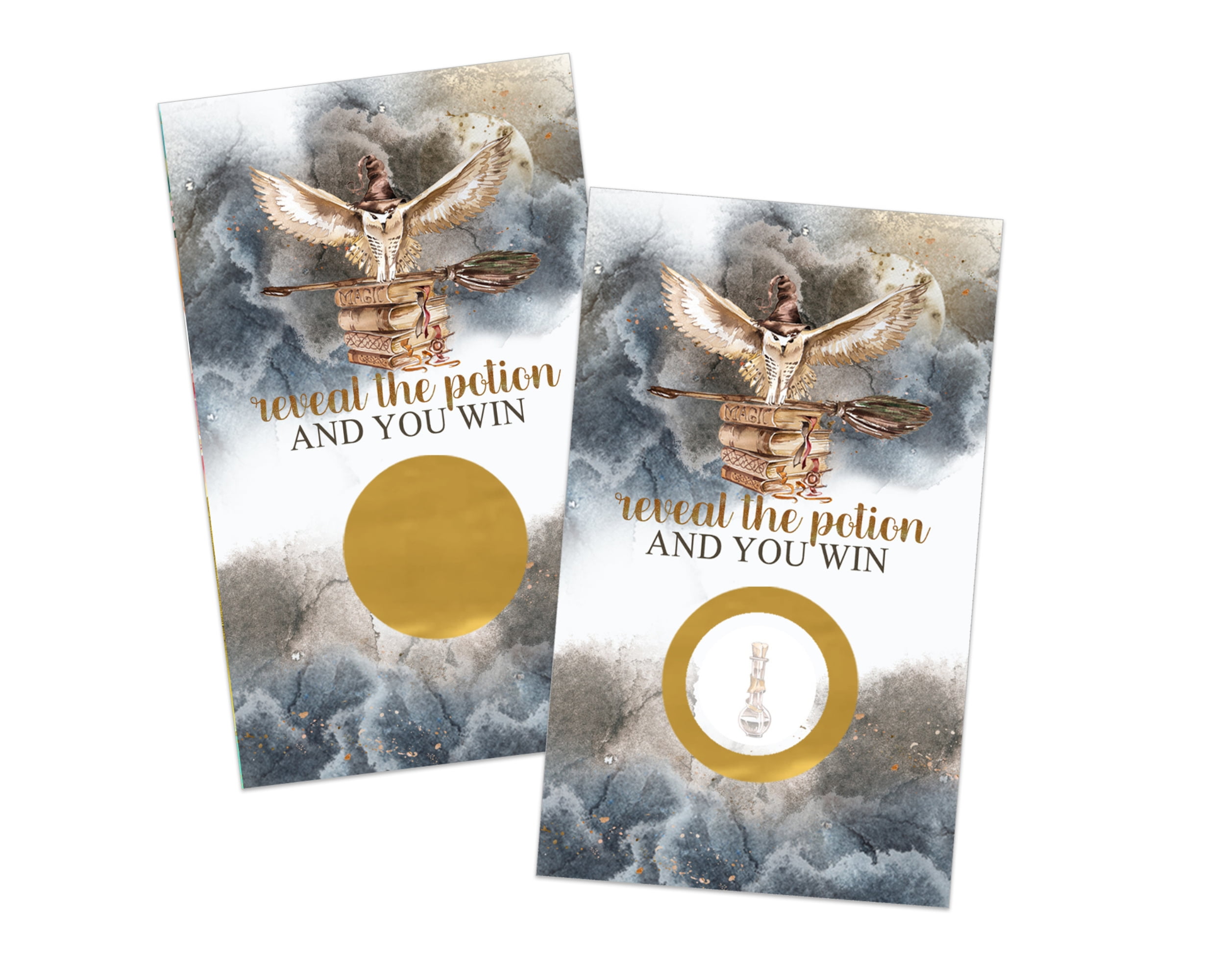 Magic Wizard Scratch Off Cards - 30 Pack Owl Bridal Shower, Boys Baby ...