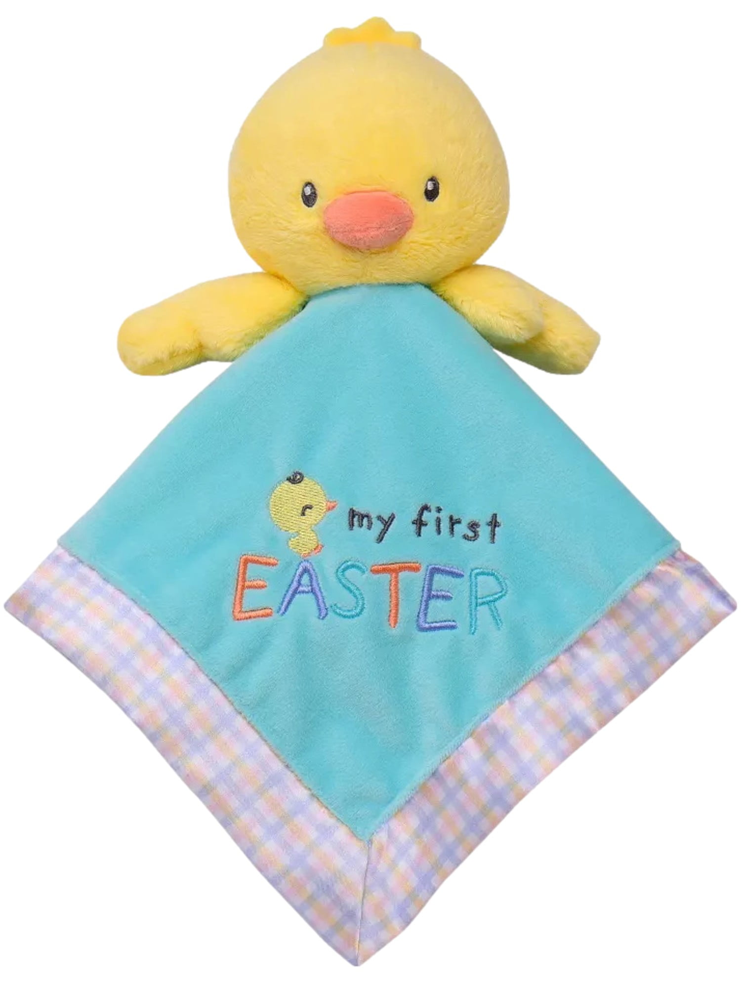 Magic Years 1st Easter Duck Blue Baby Blankee Silky Edge Security ...