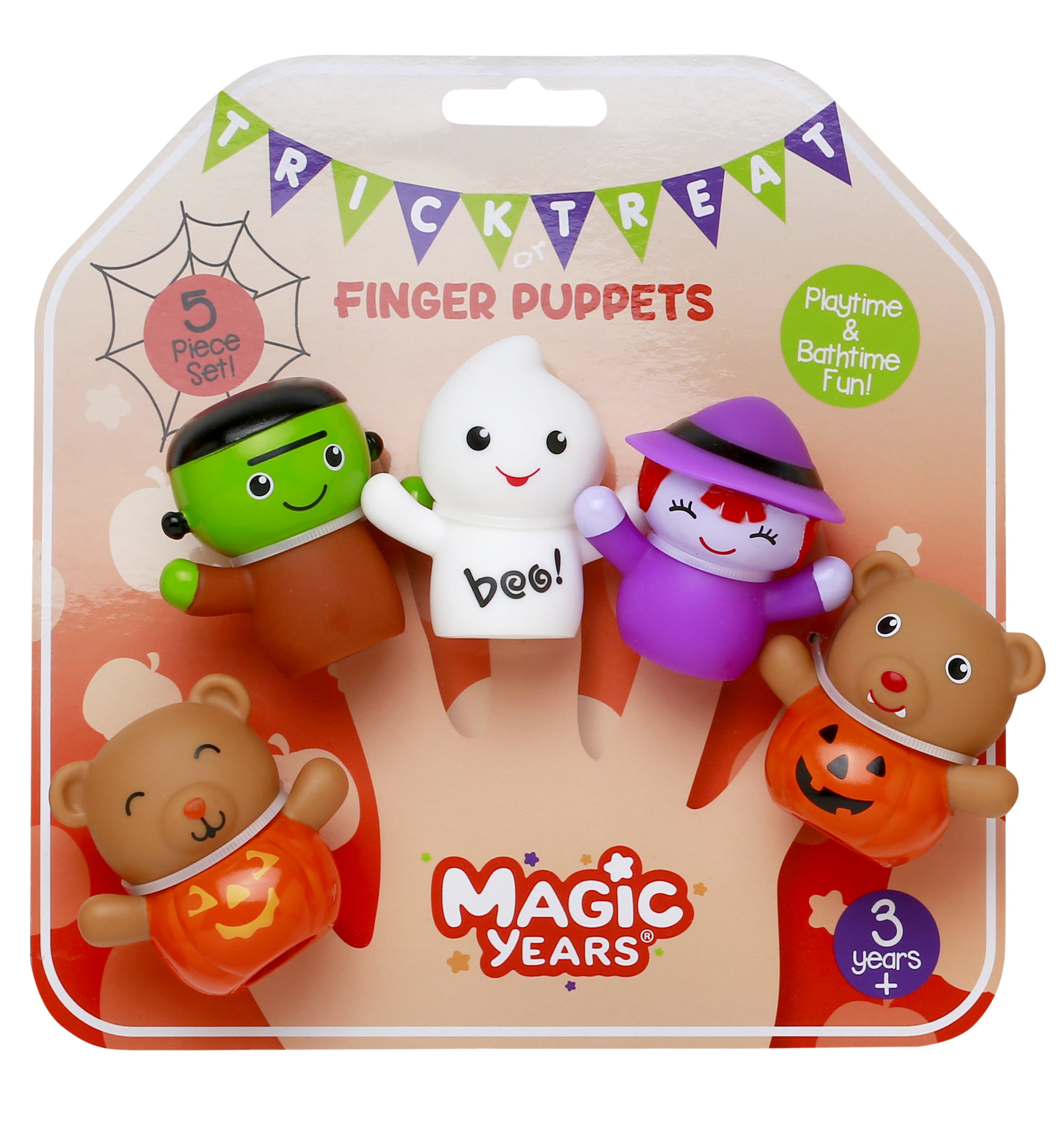 Magic Years 5 Piece Halloween Finger Puppets - Walmart.com