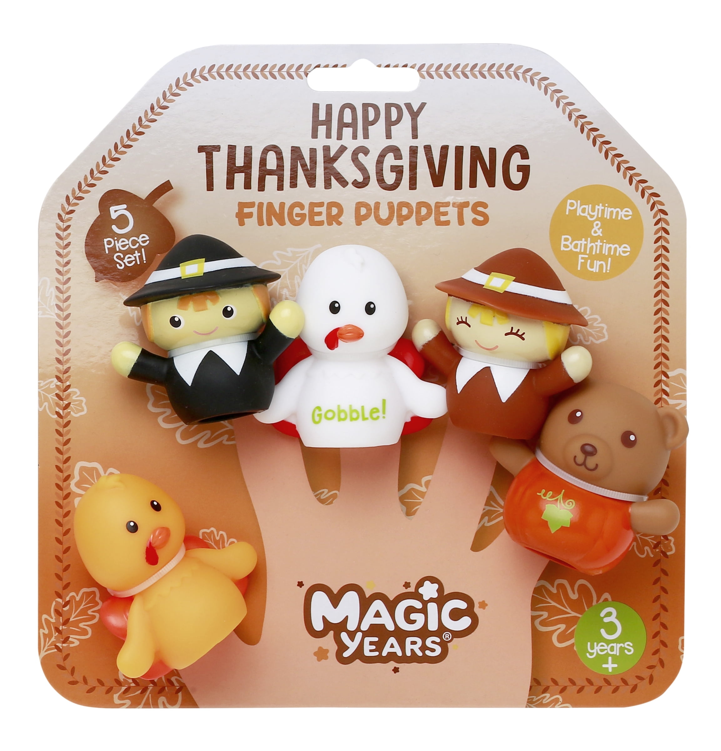 Magic Years 5 Piece Thanksgiving Finger Puppets - Walmart.com