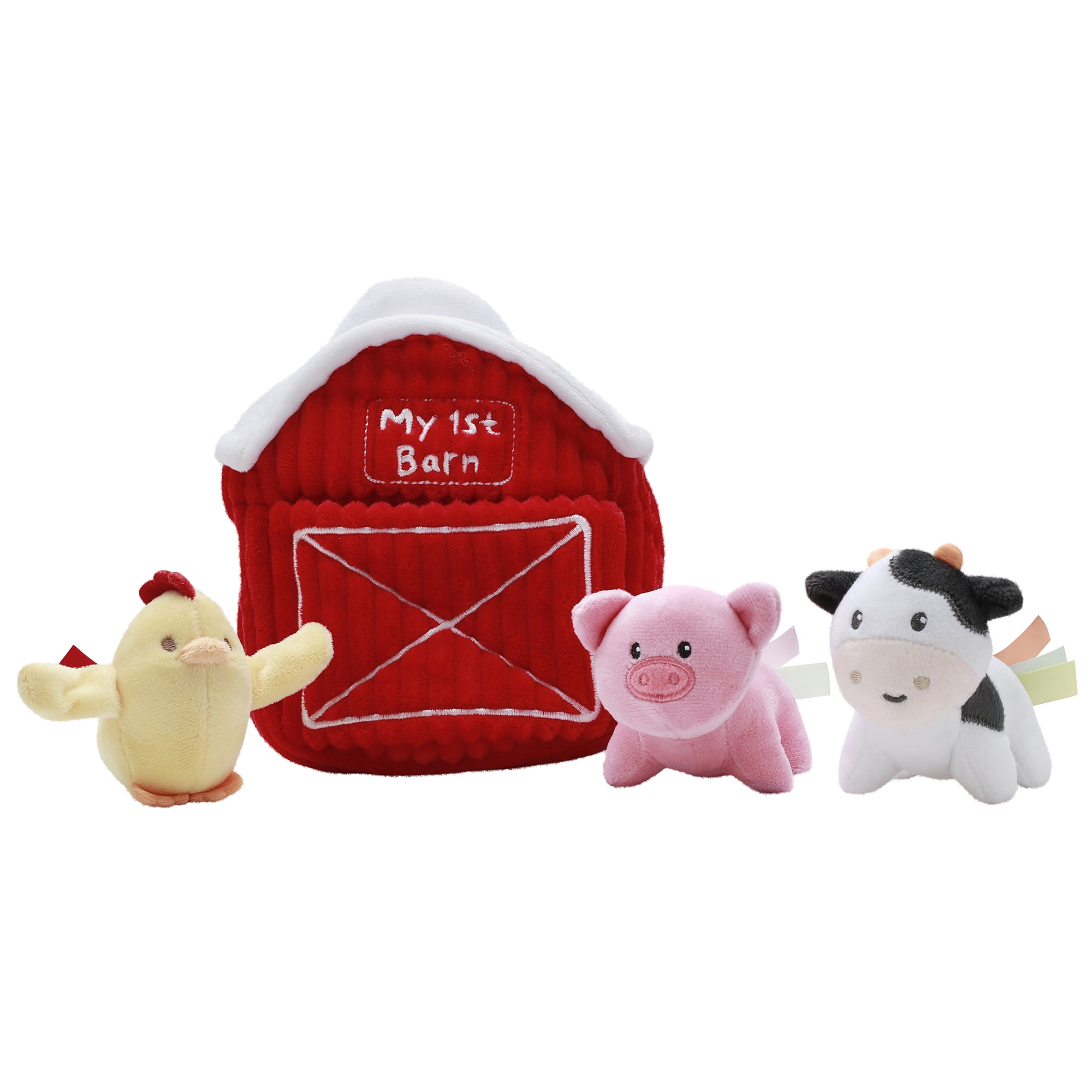 Magic Years 6 inch Plush My First Barn 4 Piece Playset - Walmart.com