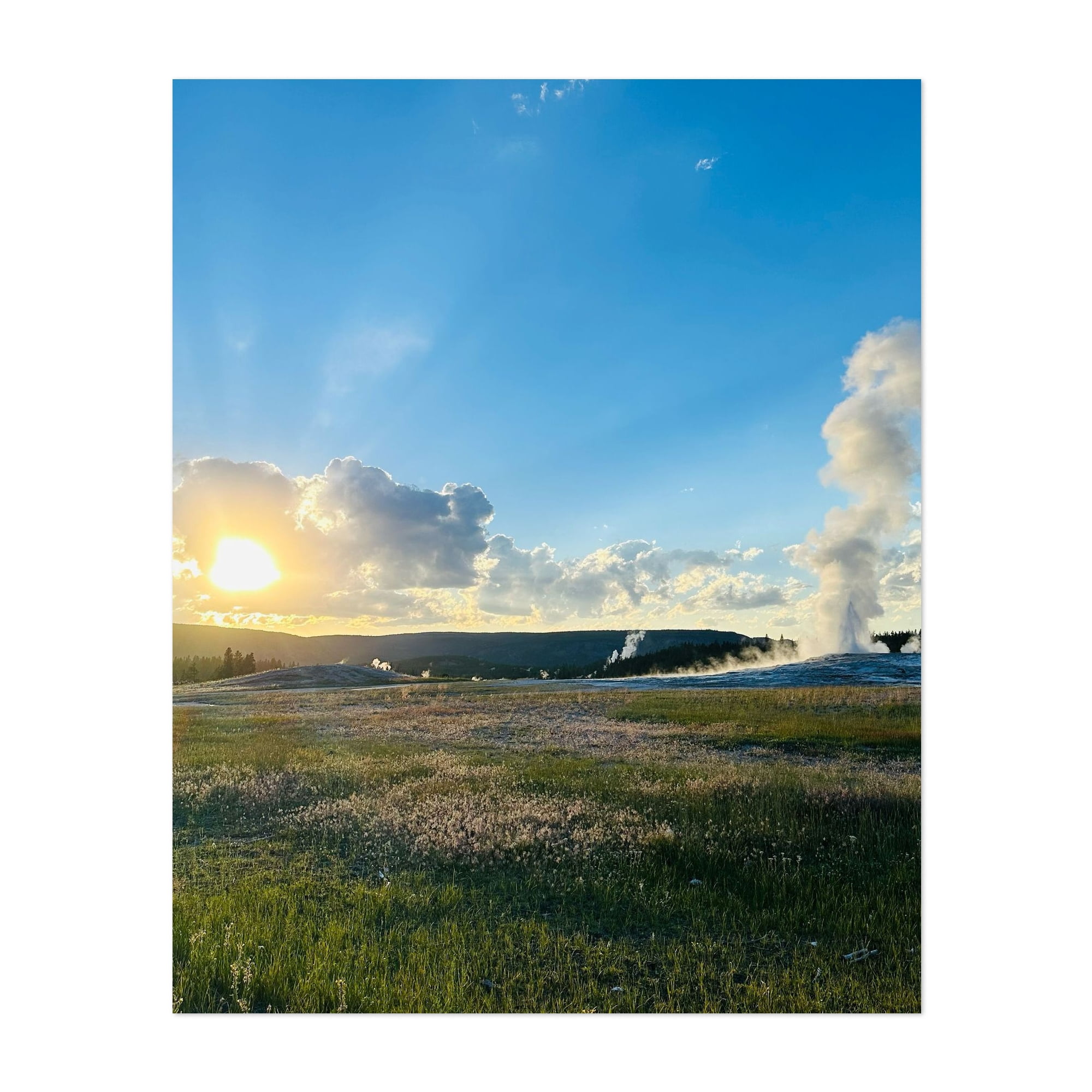 The Magic of Yellowstone: Old Faithful at Golden Hour - Photography ...