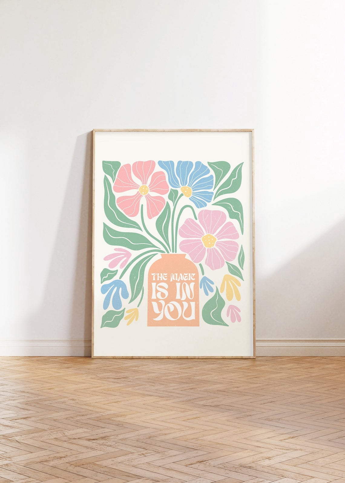 The Magic Is In You Poster, Boho Hippie Poster, Positive Quote Poster ...