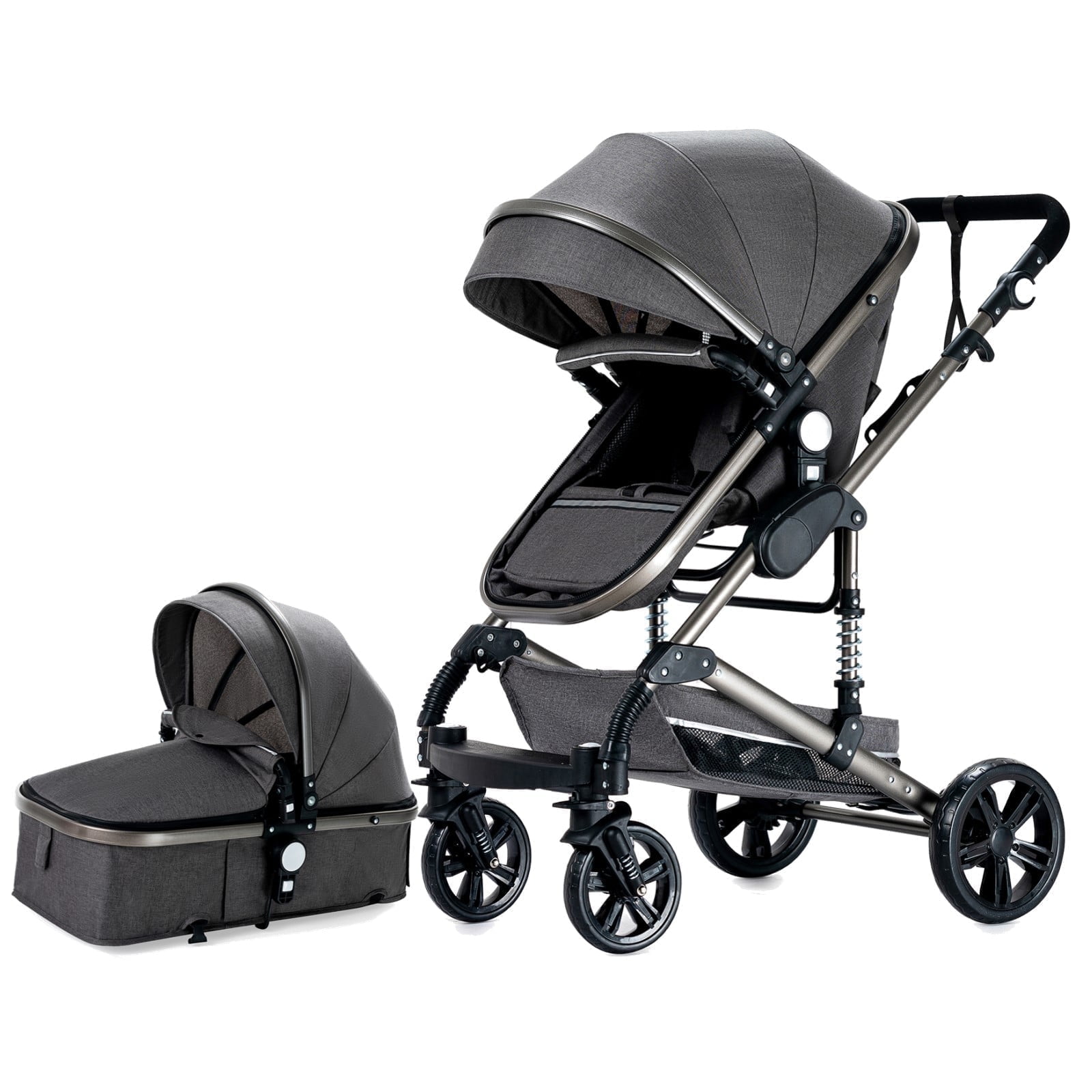 Lesiman 2 in 1 Fashion Folding Baby Travel System with Convertible ...