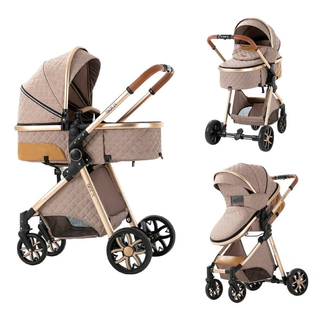 Iris Baby All-Terrain Baby Stroller,2-in-1 Infant Travel System with ...