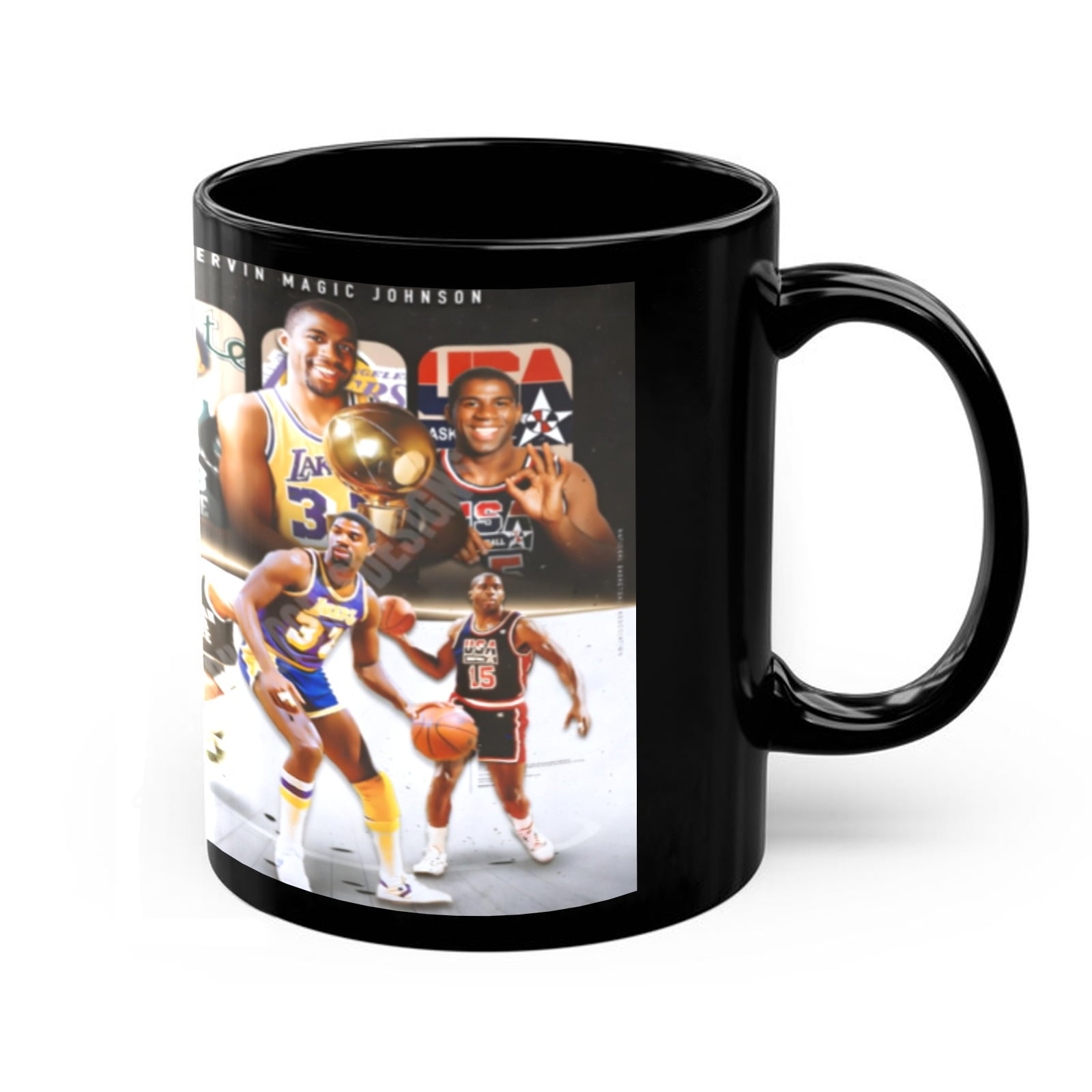 Magic and Johnson Custom Ceramic Mug—Art That Survives the Microwave ...