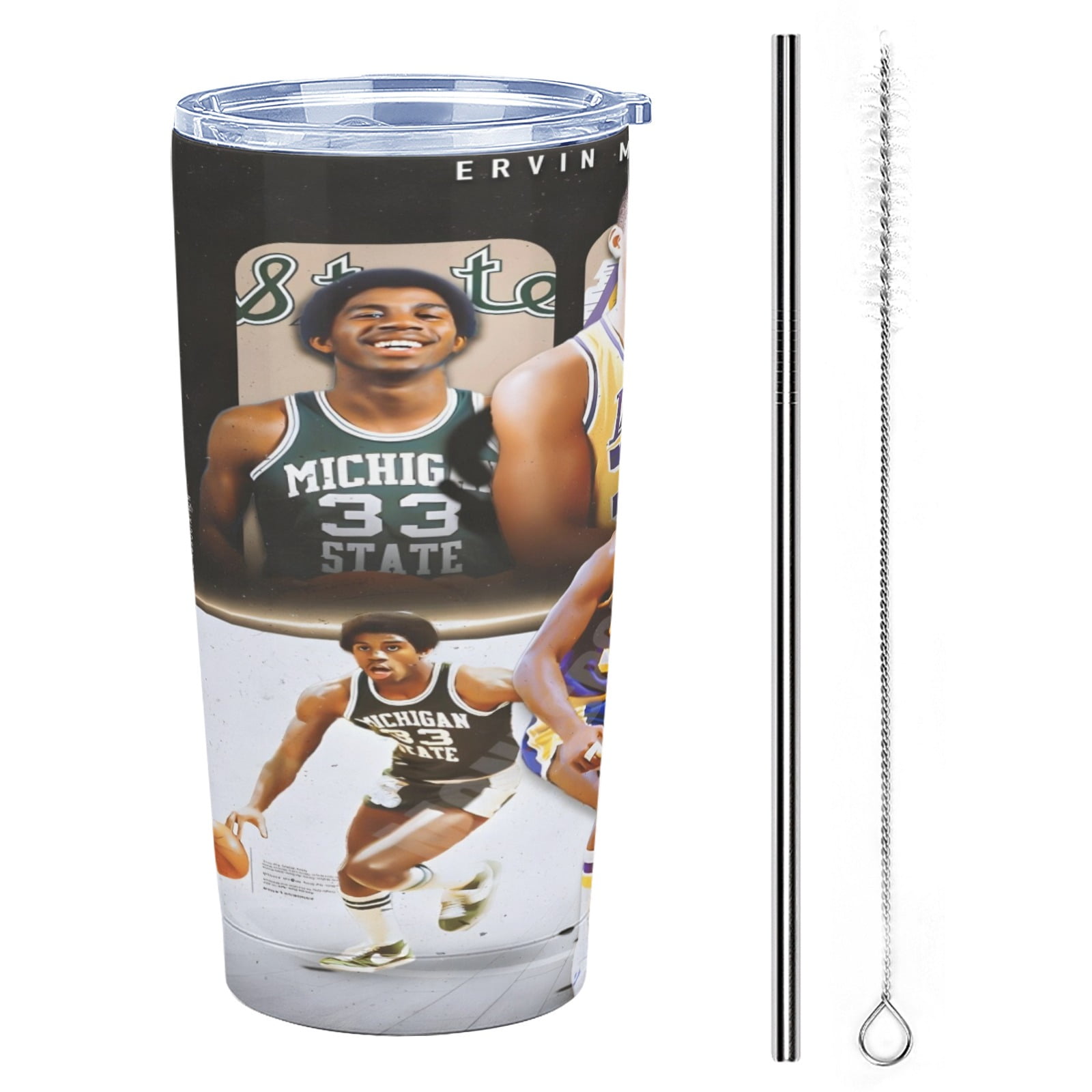 Magic and Johnson Personalised Travel Mug has an iconic print, is ...