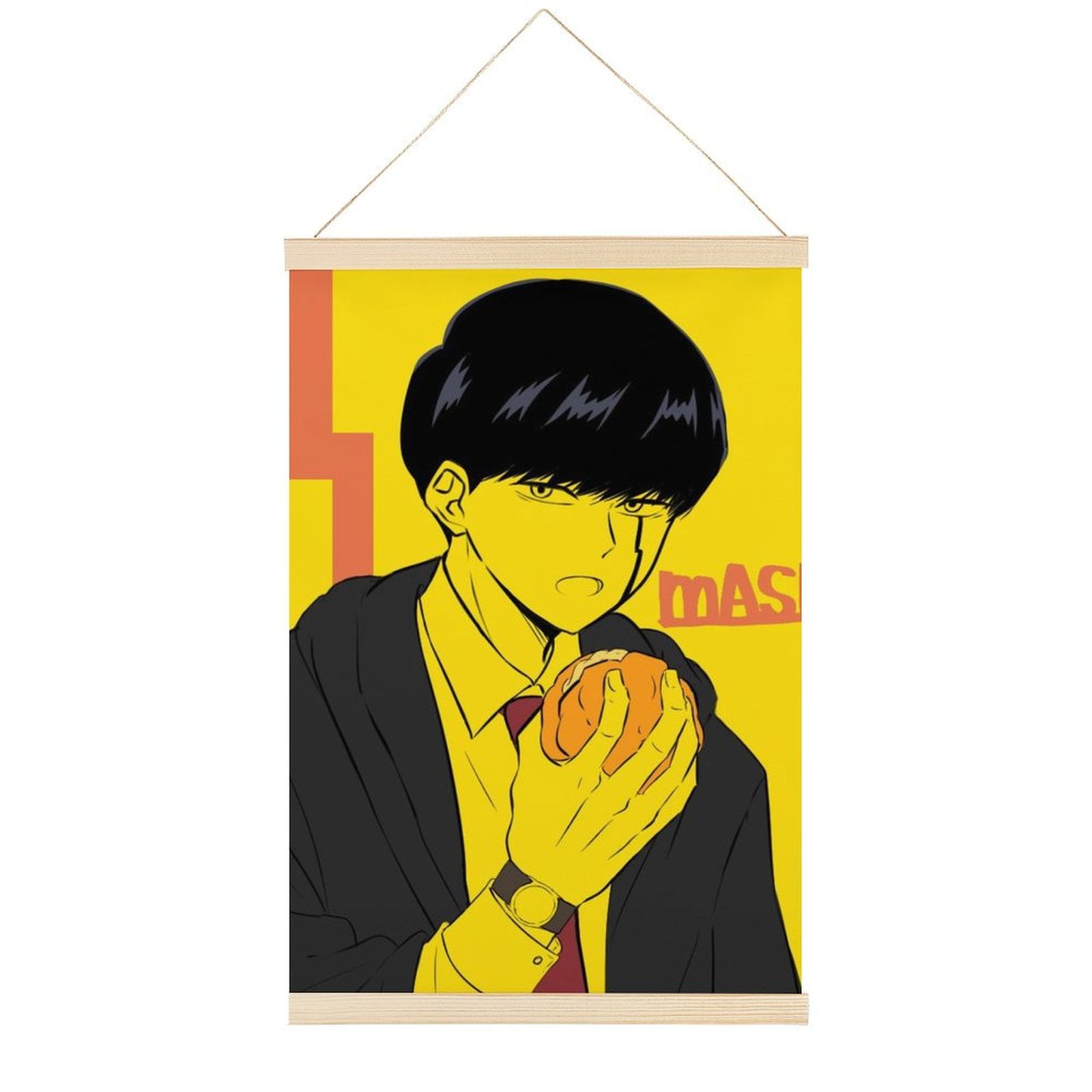 Magic and Muscles Poster Hanger Art, Japanese Anime Scroll Poster, Wood ...