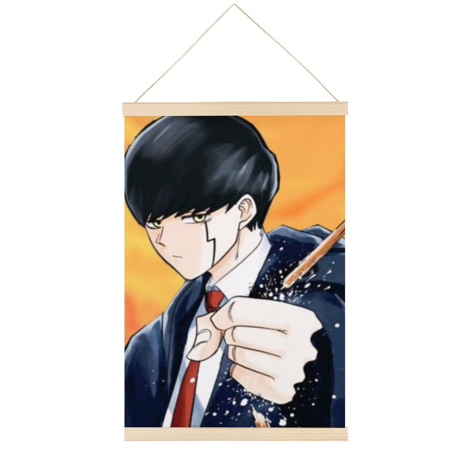 Magic and Muscles Poster Hanger Art, Japanese Anime Scroll Poster, Wood ...