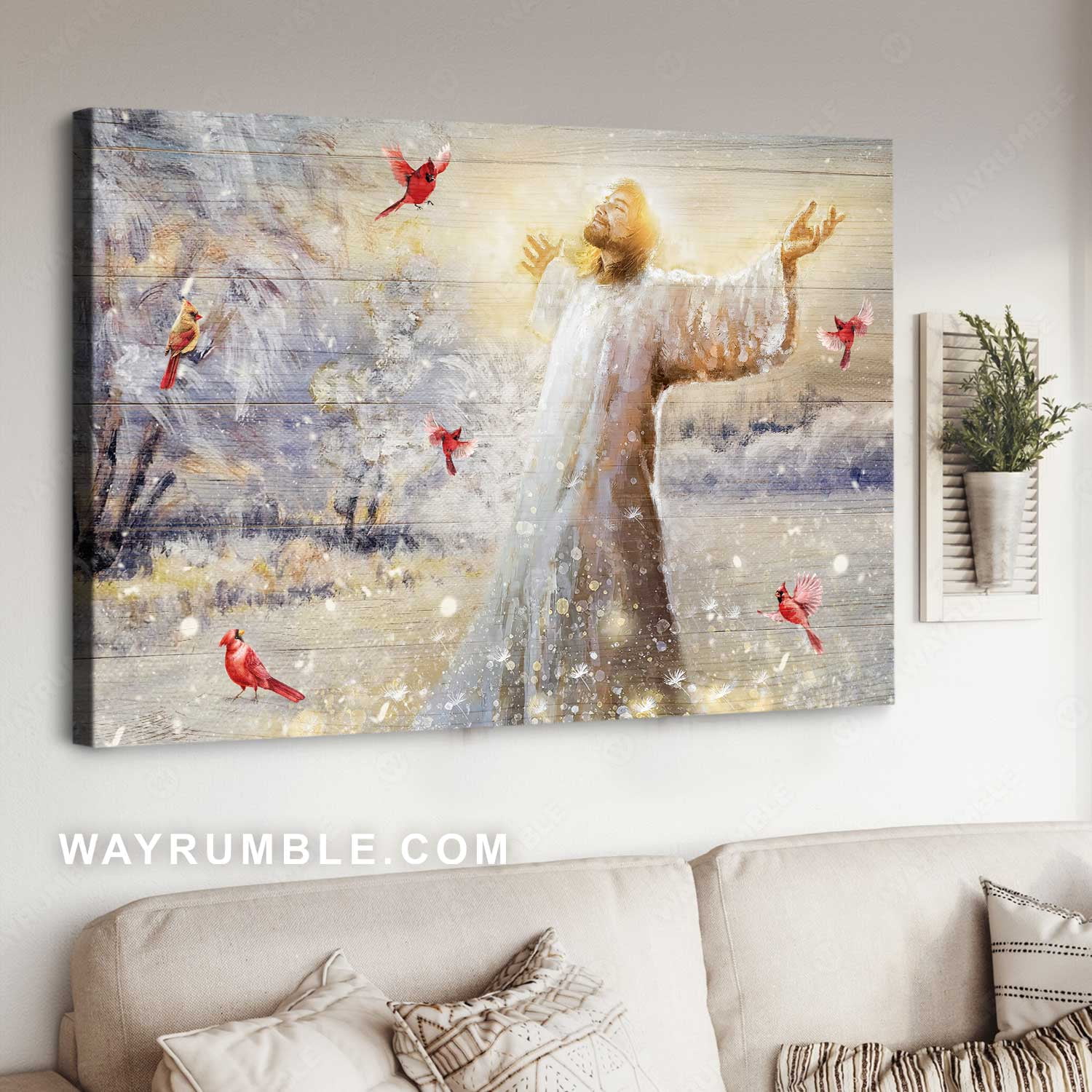 Magic forest, The passion of Jesus, Winter artwork, Red cardinal, Jesus ...