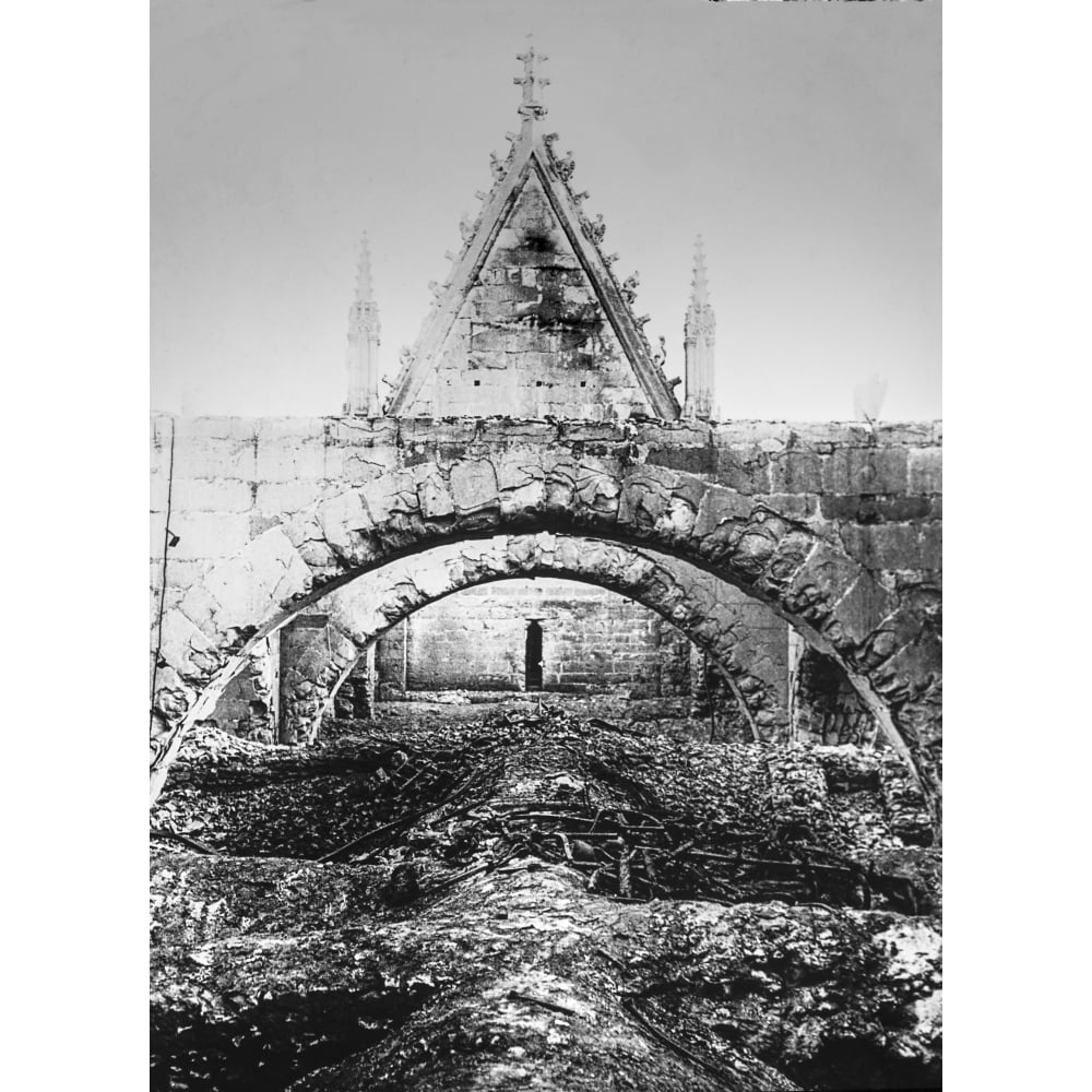 Magic lantern slide WW1 1914-1918 World war one images.Reims Cathedral ...