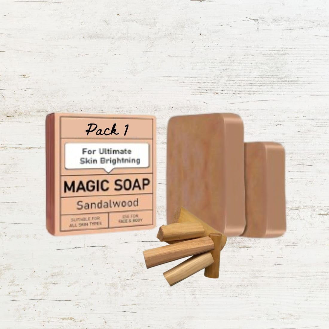 Magic soap Natural Face and Body Soap Skin Brightening Soap with Kesar ...