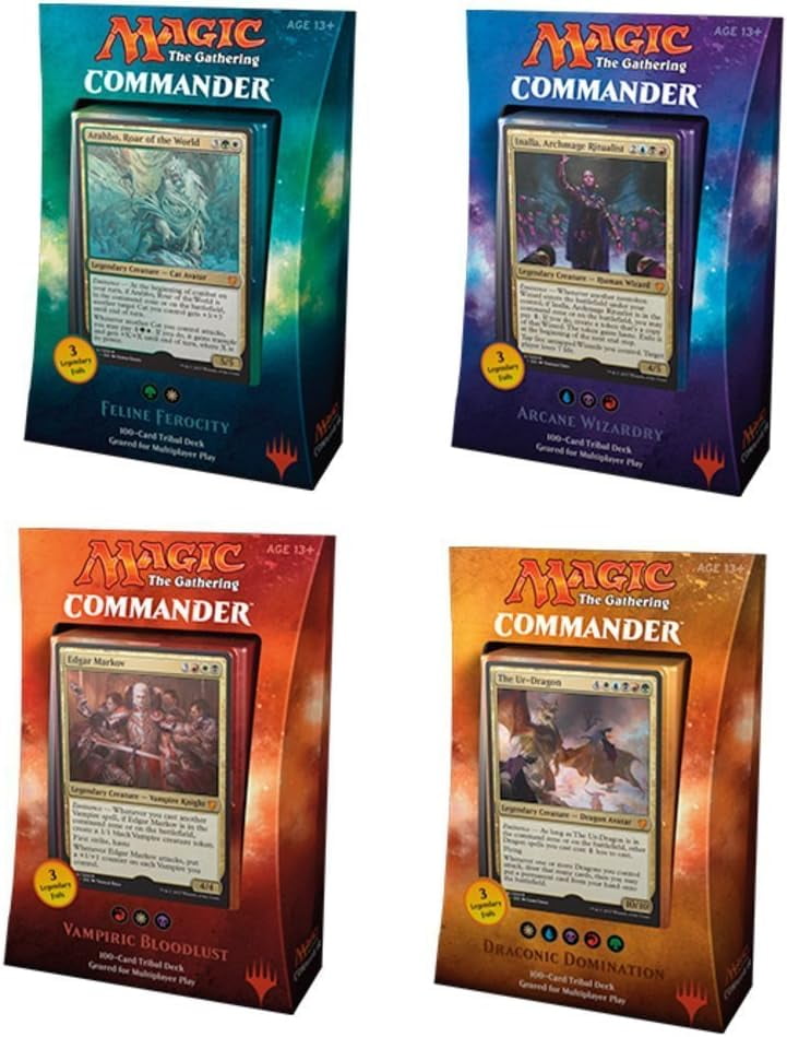 Magic the Gathering Commander 2017 MTG Bundle - All 4 Decks! - Walmart.com