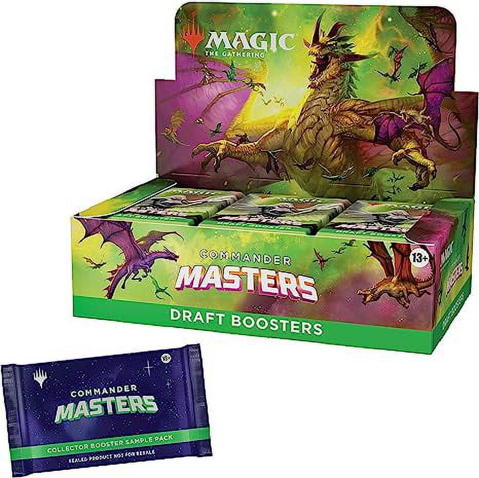 Magic: The Gathering Commander Masters Draft Booster Box, 24 Packs, 20 ...