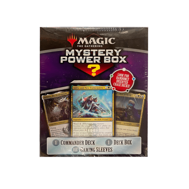 MTG Magic the Gathering Commander Mystery Power Box Gift Set with ...