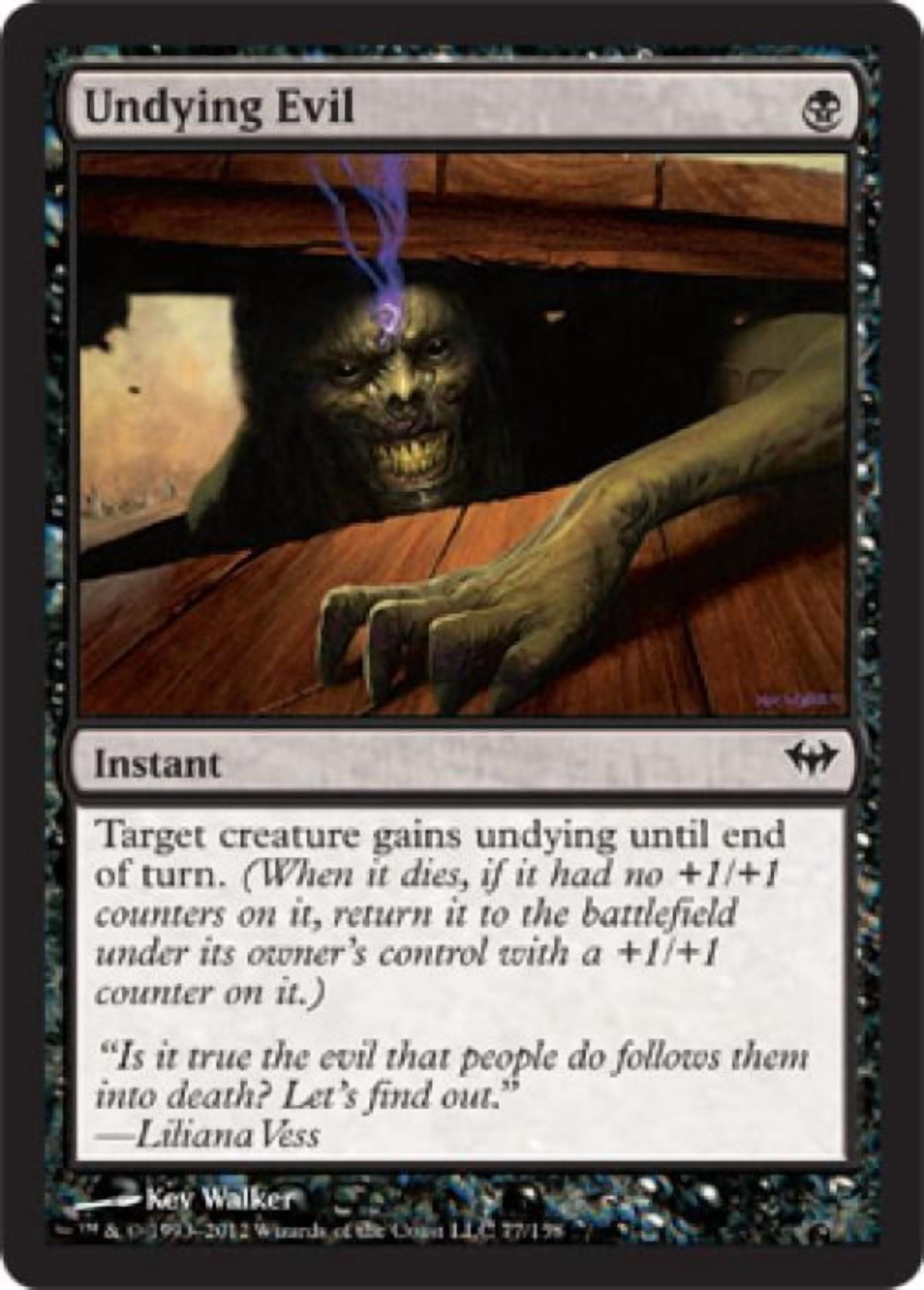 Magic the Gathering - Dark Ascension - Undying Evil Light Play Foil ...