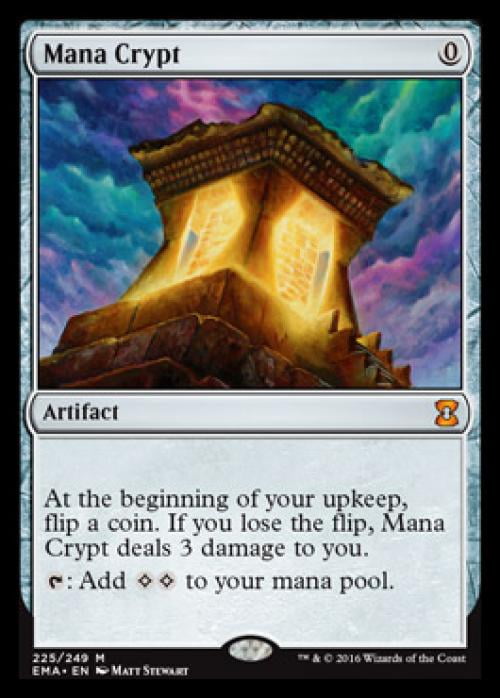 Magic the Gathering - Eternal Masters - Mana Crypt Light Play - Walmart.com