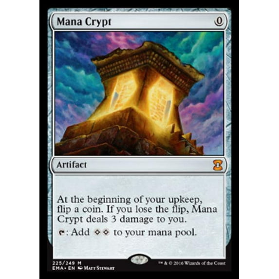 Magic the Gathering - Eternal Masters - Mana Crypt Light Play - Walmart.com