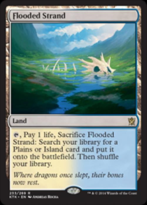 Magic the Gathering - Khans of Tarkir - Flooded Strand Light Play ...