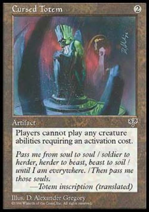 Magic the Gathering - Mirage - Cursed Totem Medium Play - Walmart.com