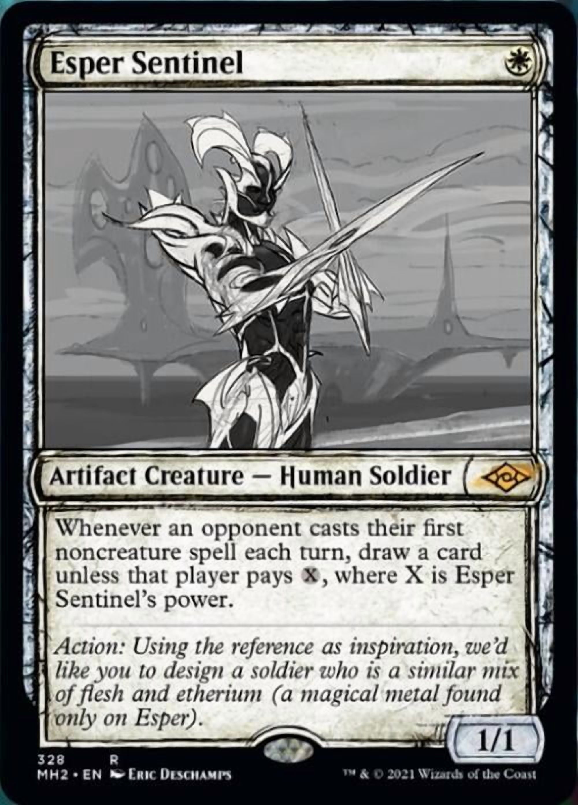Magic the Gathering - Modern Horizons 2 - Esper Sentinel (Showcase ...