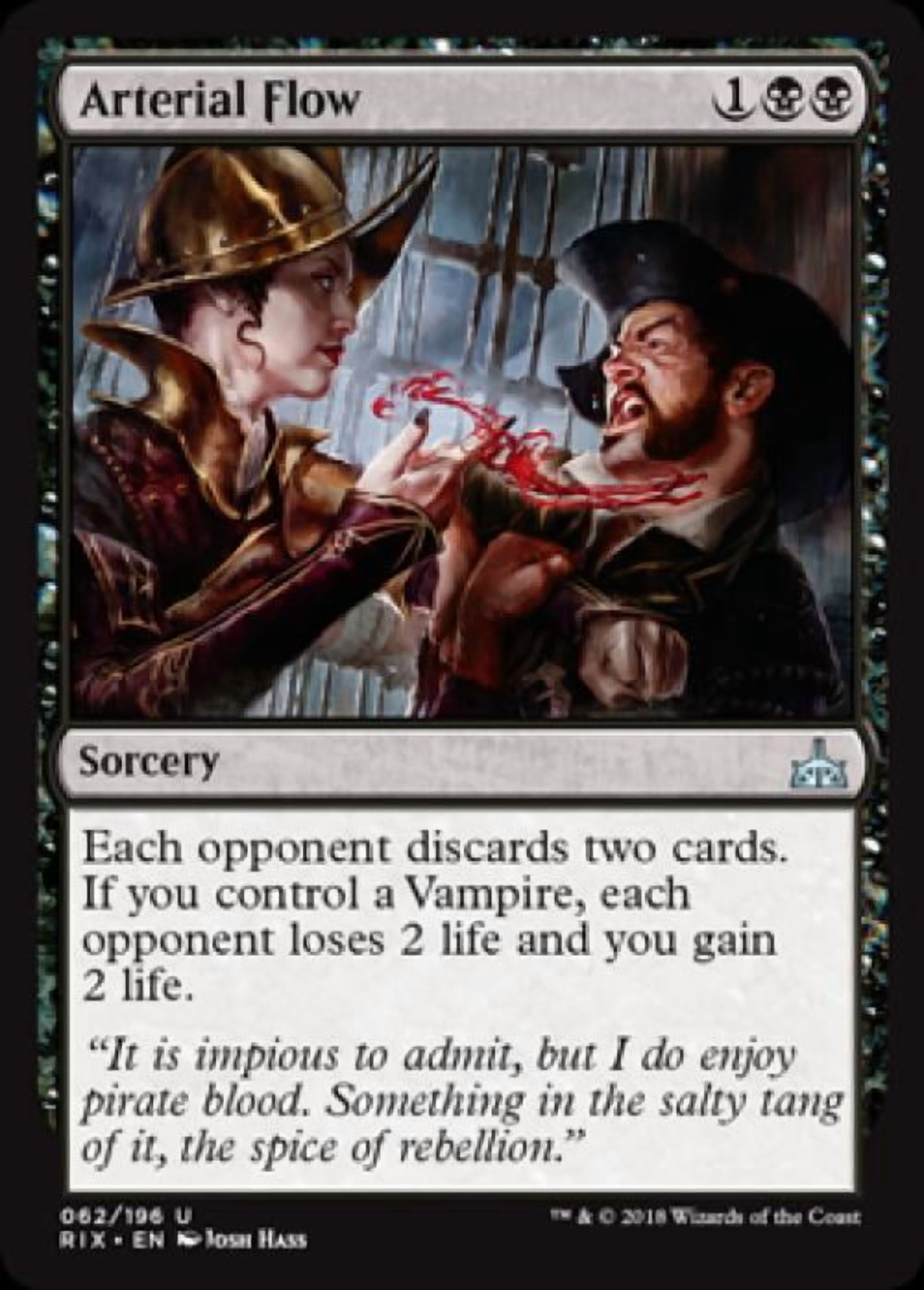 Magic the Gathering - Rivals of Ixalan - Arterial Flow Light Play Foil ...