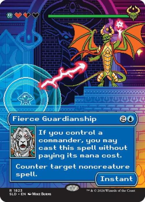 Magic the Gathering - Secret Lair - Fierce Guardianship Near Mint ...