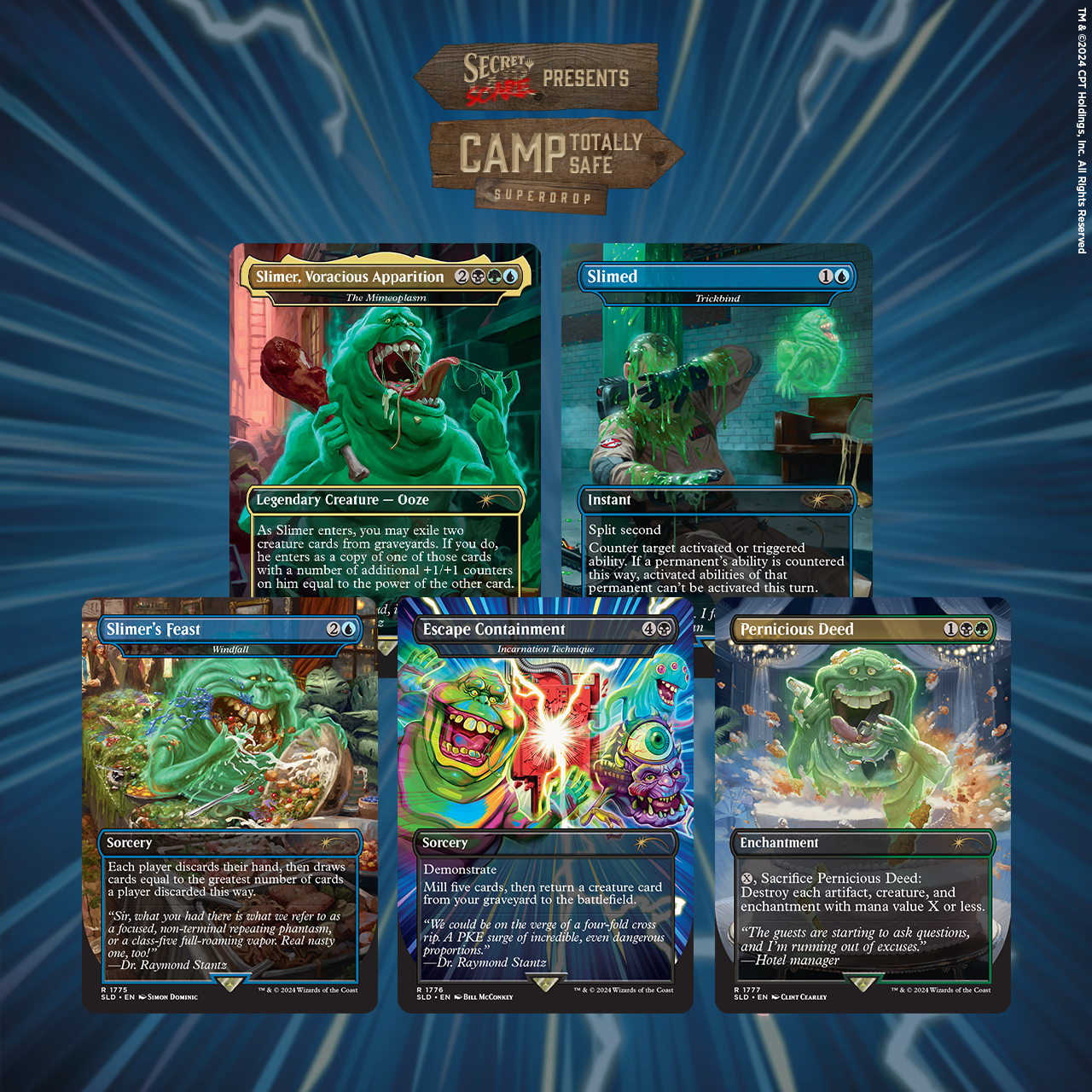 Magic the Gathering Secret Lair x Ghostbusters: Slimer Non-Foil Edition ...