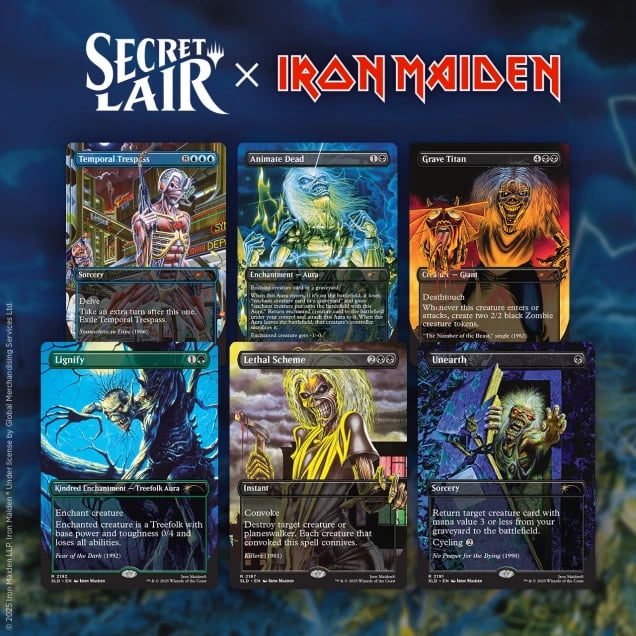 Magic the Gathering Secret Lair x Iron Maiden: Album Art (Non-Foil ...