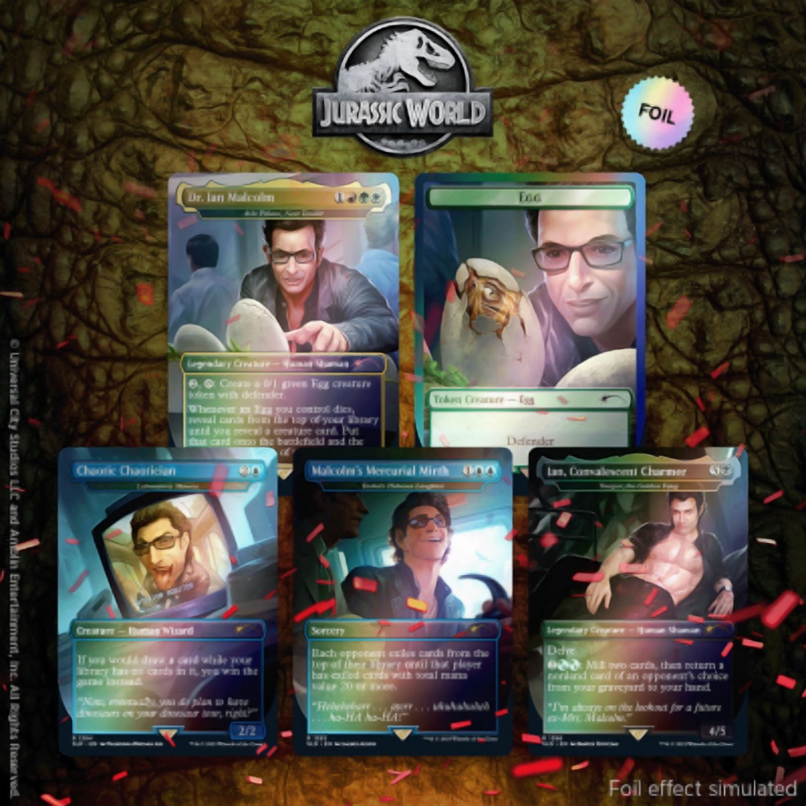 Magic the Gathering Secret Lair x Jurassic World: Dr. Ian Malcolm Foil ...