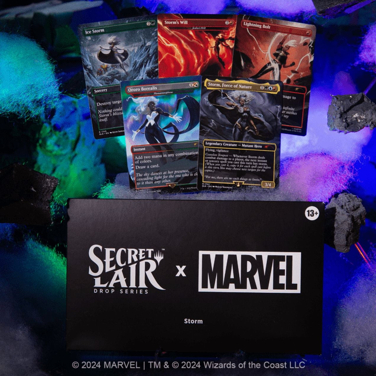 Magic the Gathering Secret Lair x Marvel's Storm - Rainbow Foil Edition ...