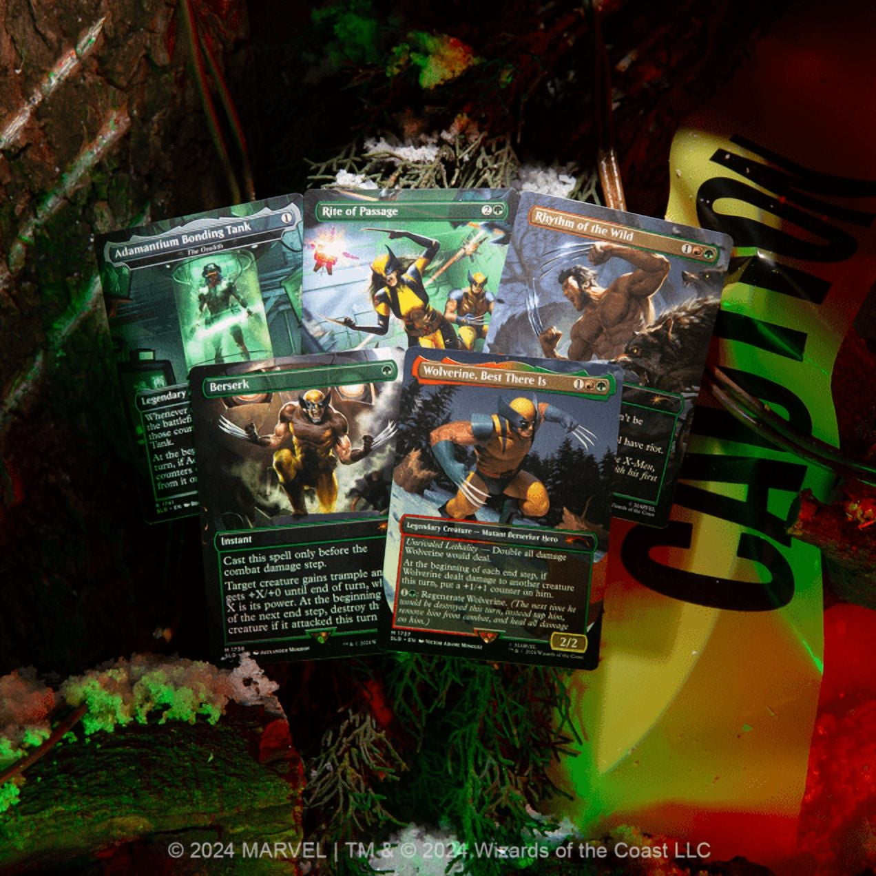 Magic the Gathering Secret Lair x Marvel's Wolverine - Rainbow Foil ...