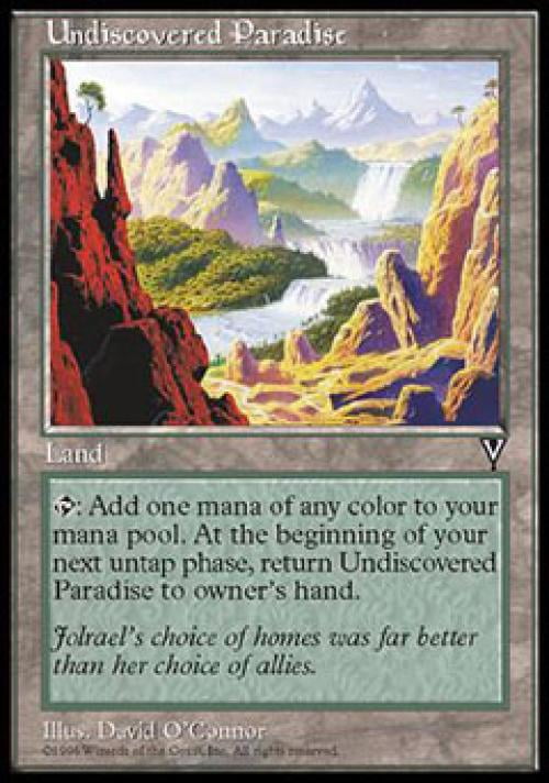 Magic the Gathering - Visions - Undiscovered Paradise Light Play ...