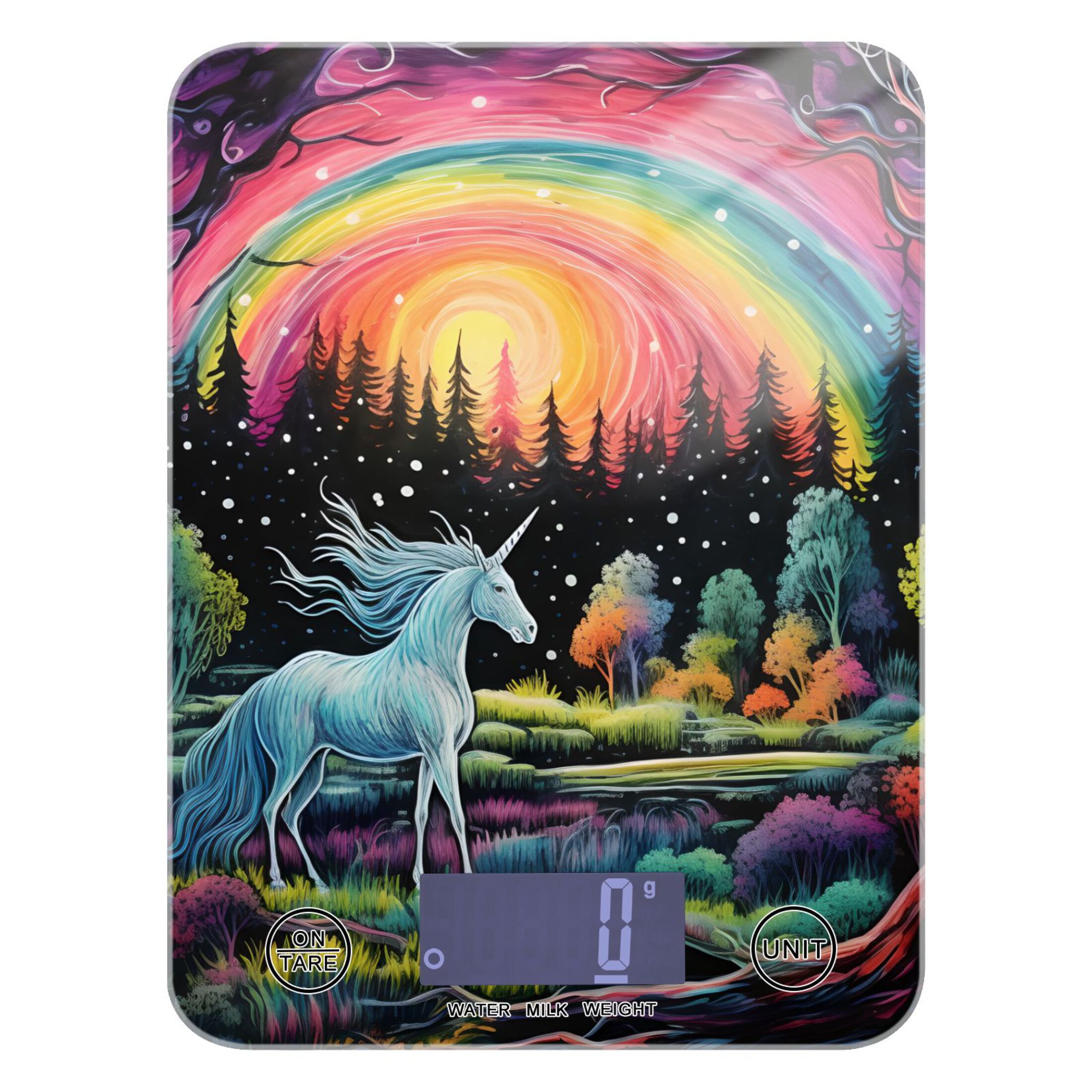 Magic with Horse in Rainbow Kitchen Scale Digital Food Scales Grams and ...