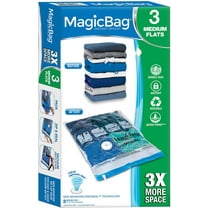 MagicBag® Original Flat Instant Space Saver Storage - Double Zipper - 4 ...