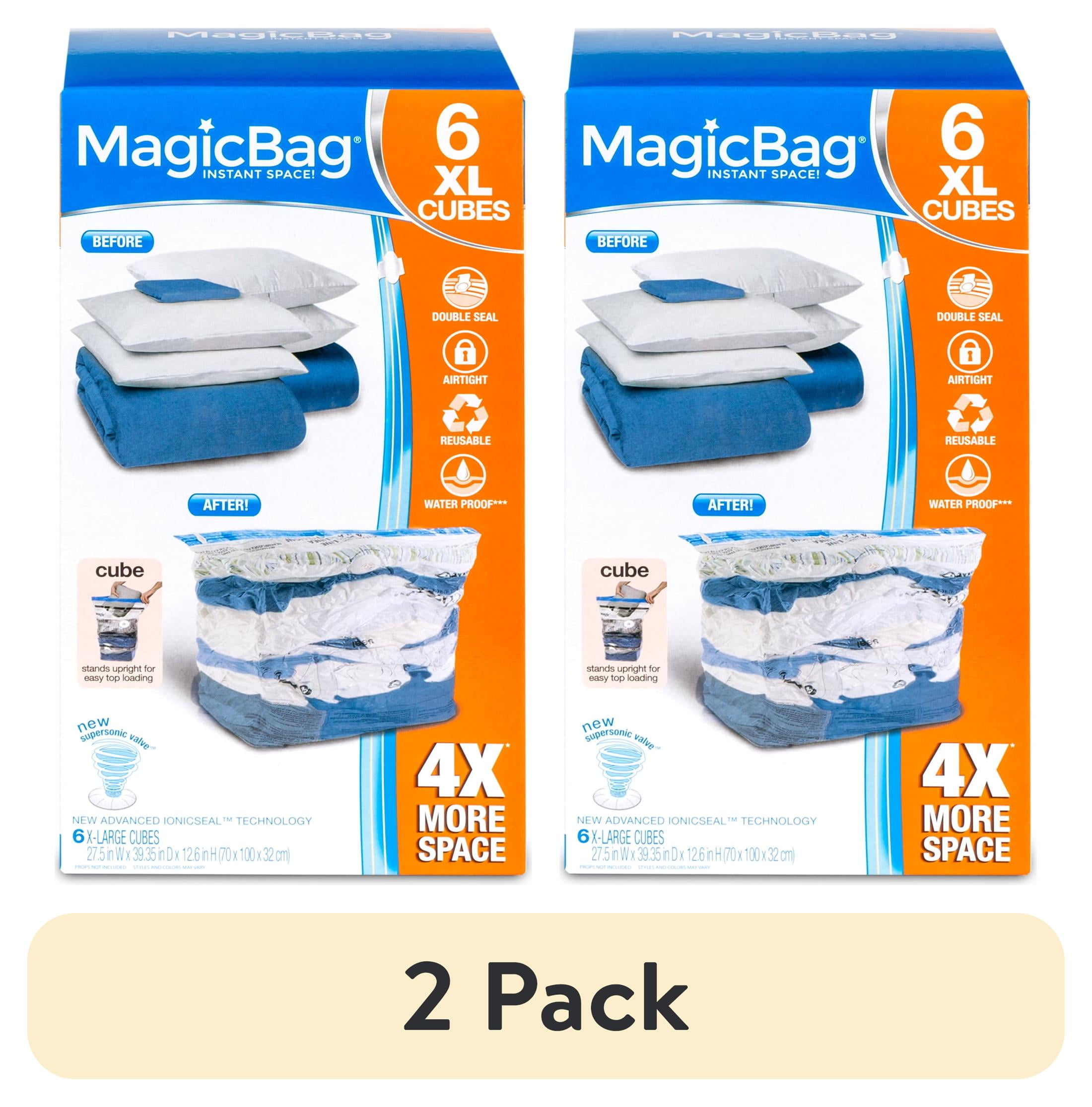 (2 pack) MagicBag by Smart Design Space Saver Vacuum Seal Storage Bags ...