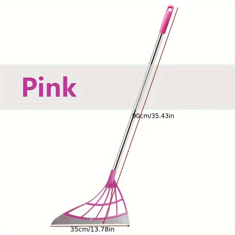 MagicFlex Silicone Broom Pro - Effective Glass & Fine Dust Sweeper with Durable Plastic Handle ...