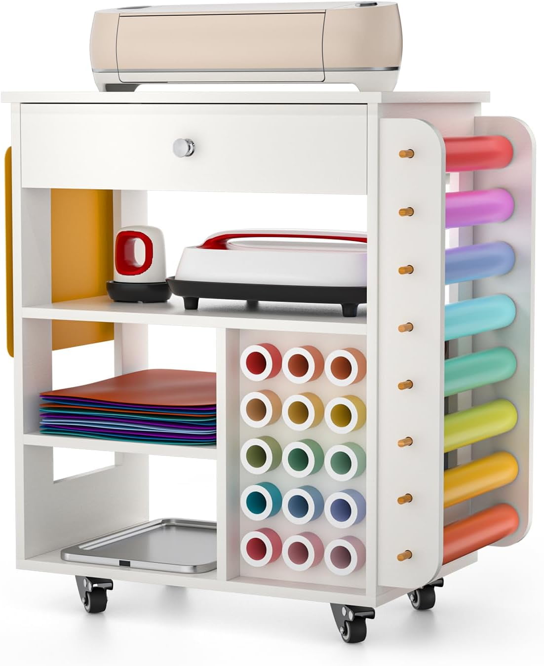 Free Shipping! MagicFox Rolling Craft Cart and Storage Table for Cricut ...