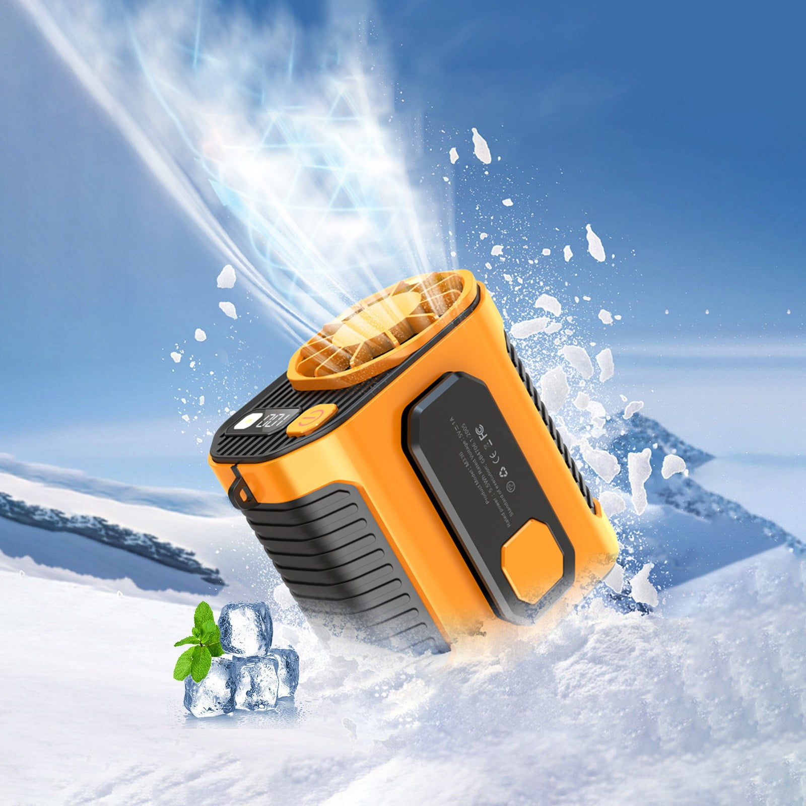 MagicXflow Bladeless Waist Mounted Electric Fan,Waist Clip Fan Wearable ...